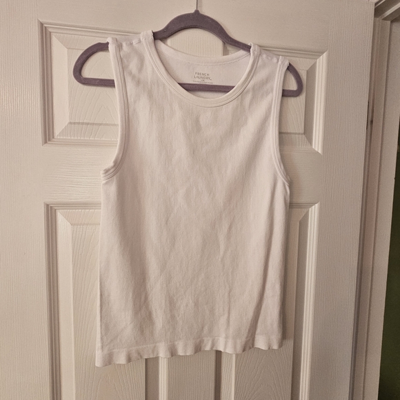 French Laundry | Tops | French Laundry White Tank Top | Poshmark